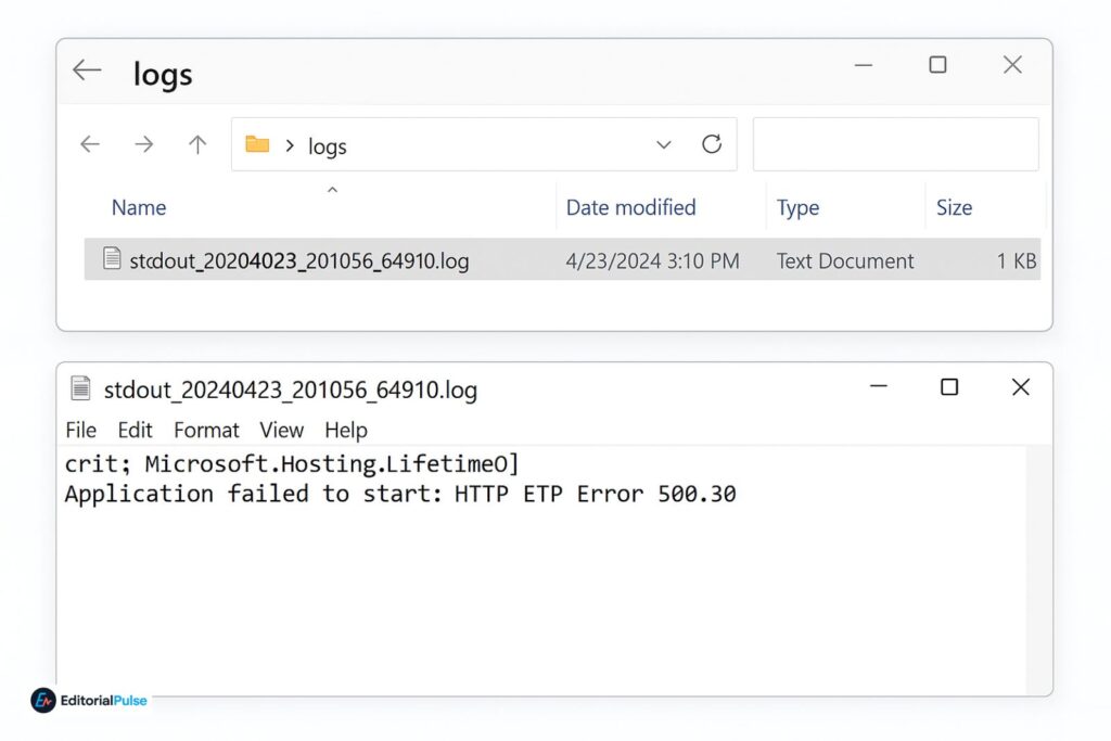 HTTP Error 500.30 – ASP.NET Core App Failed to Start (2025 Fix Guide)